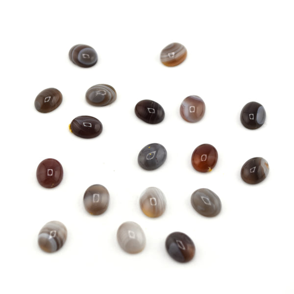 beadshopStudio Botswana Agate Cabochon 7x10mm – Beadshop.com