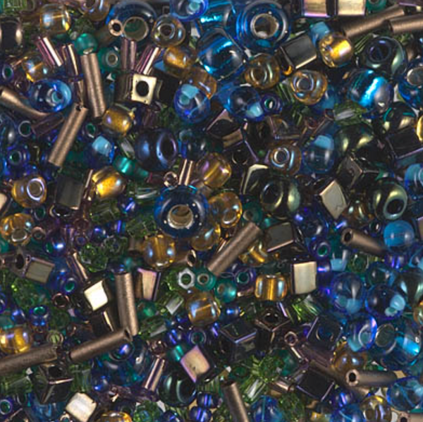 Miyuki Multi Bead Mix- Peacock Garden – Beadshop.com