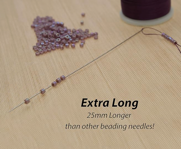 Extra Long Seed Bead Needles Size 12-10 Pack – Beadshop.com