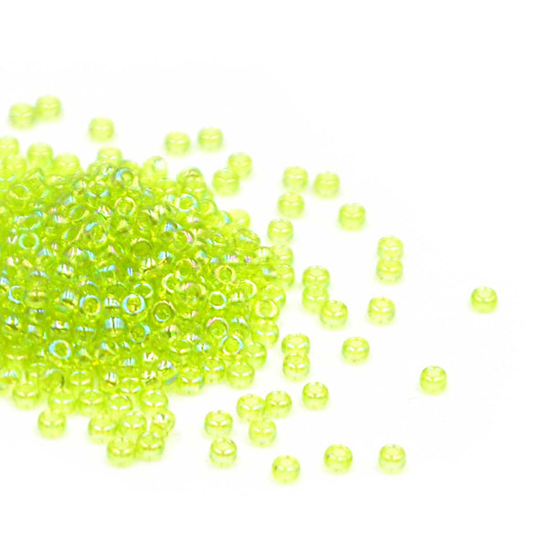 11-258 Transparent Chartreuse AB - Beadshop.com