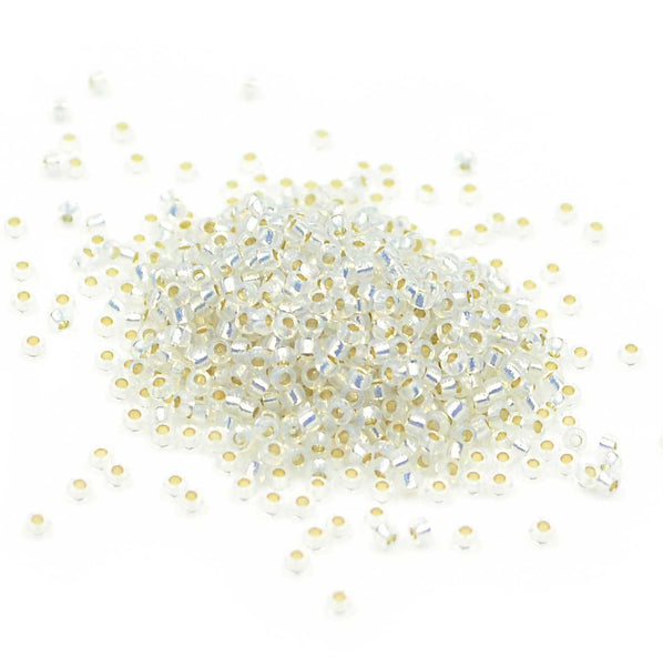 15-551 Gilt-Lined White Opal - Beadshop.com