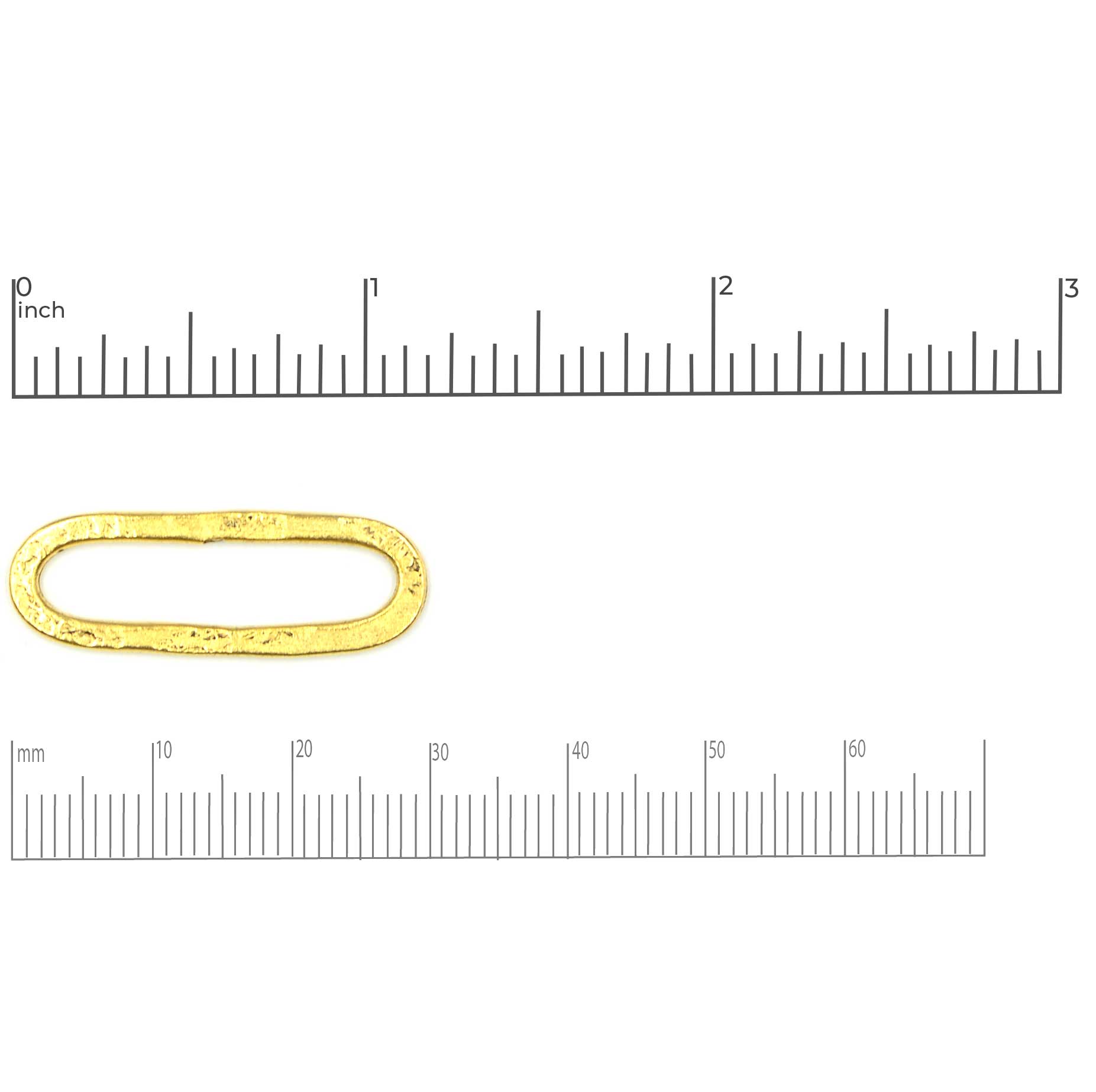 30mm Hammered Small Elongated Oval Hoop- Antique Copper – Beadshop.com