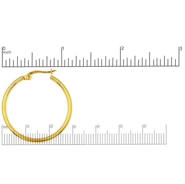 30mm Hoop Earrings- Gold (1 Pair) – Beadshop.com