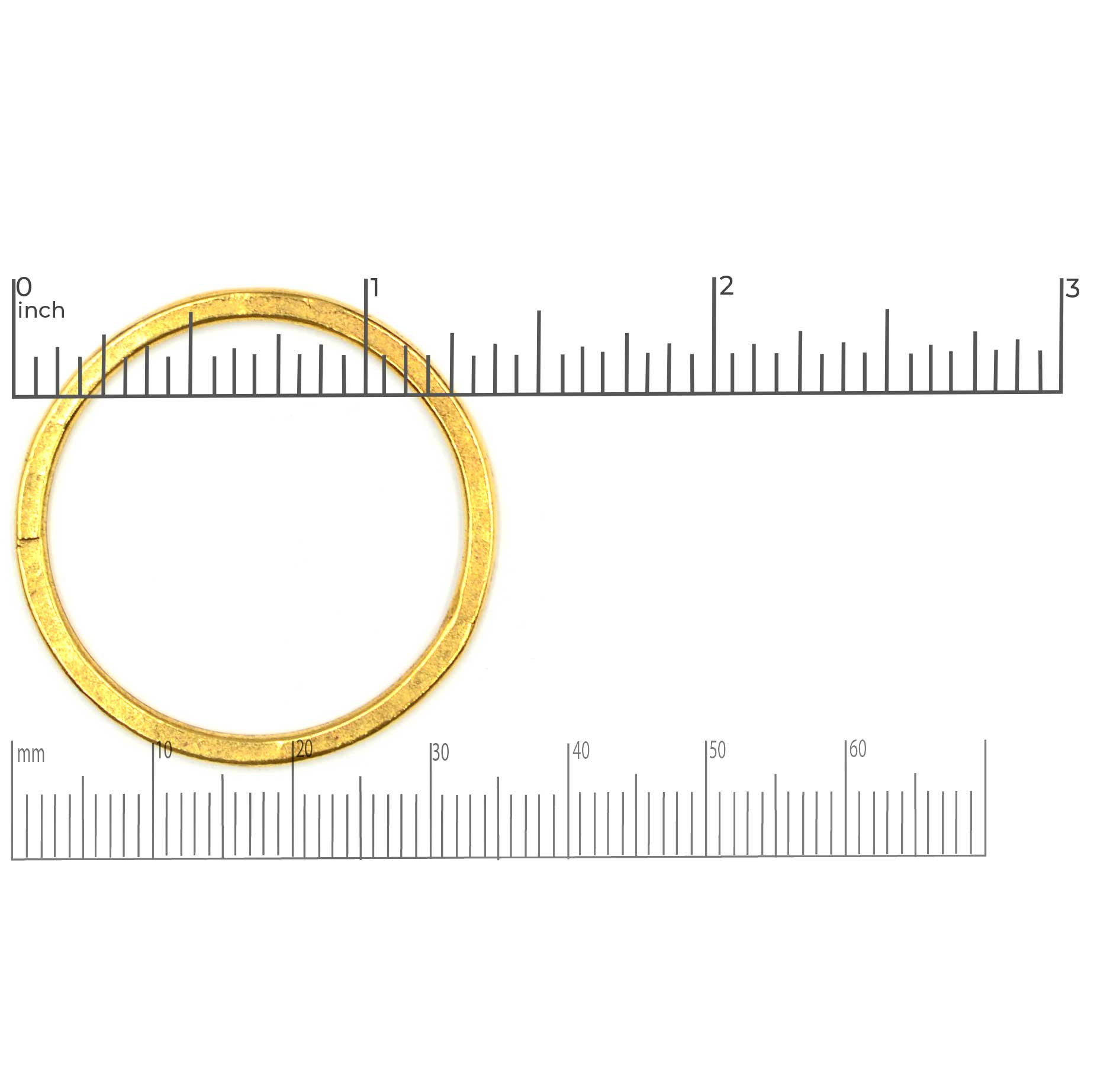 35mm Flat Large Circle Hoop- Antique Gold – Beadshop.com