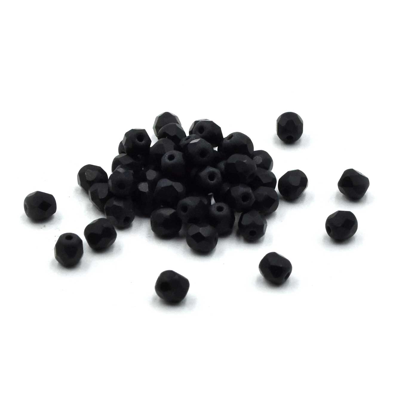 4mm- Matte Jet – Beadshop.com