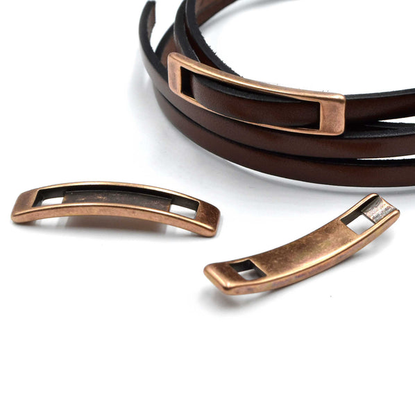 5mm Slider- Surrounded- Antique Copper – Beadshop.com