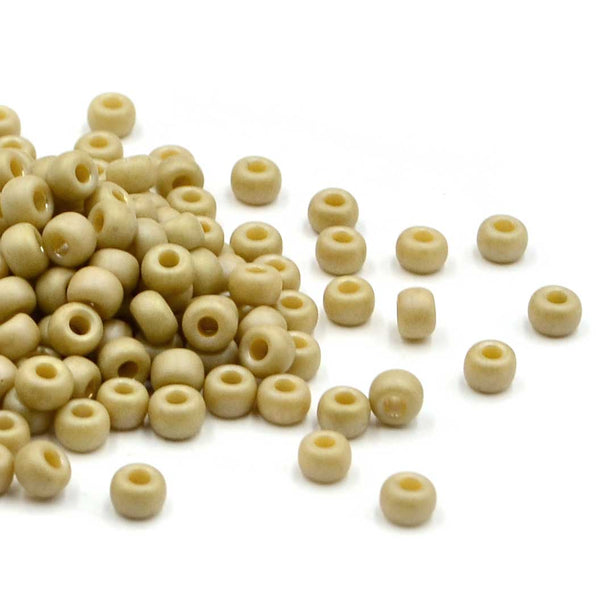 6-4691 Frosted Opaque Glazed Rainbow Ivory – Beadshop.com