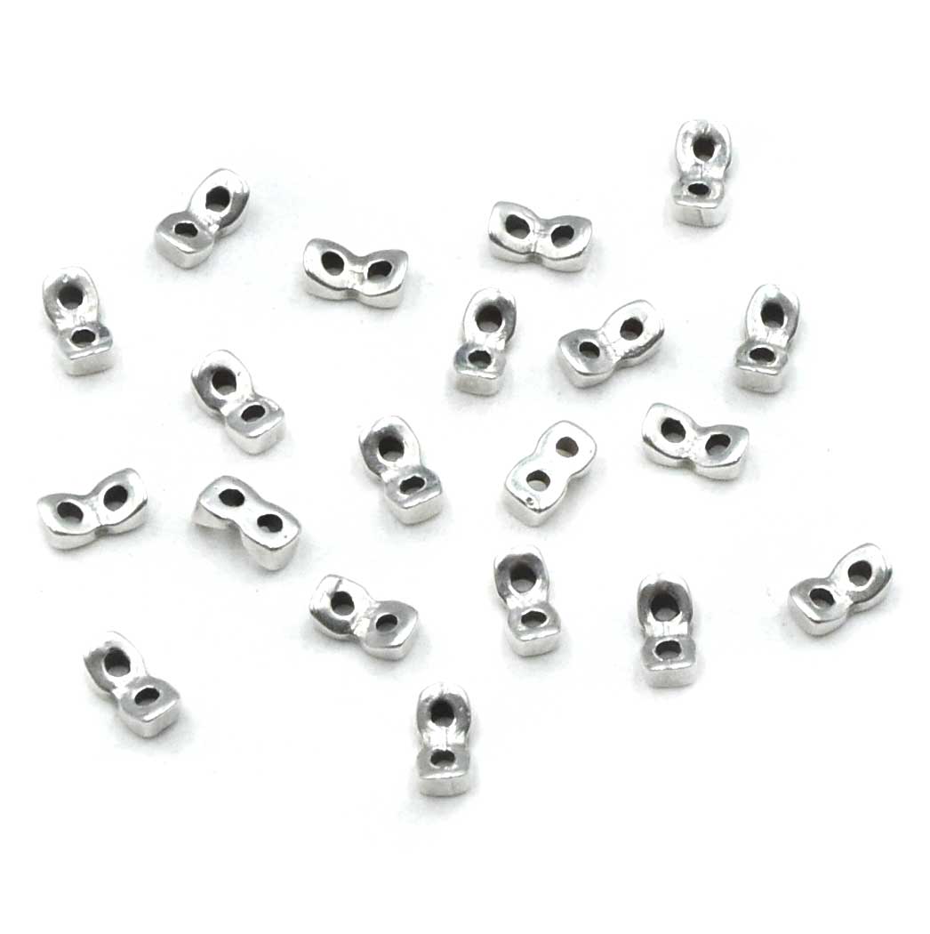 Cymbal Tourkou Tila Side Beads- Antique Silver (20 Pieces) – Beadshop.com