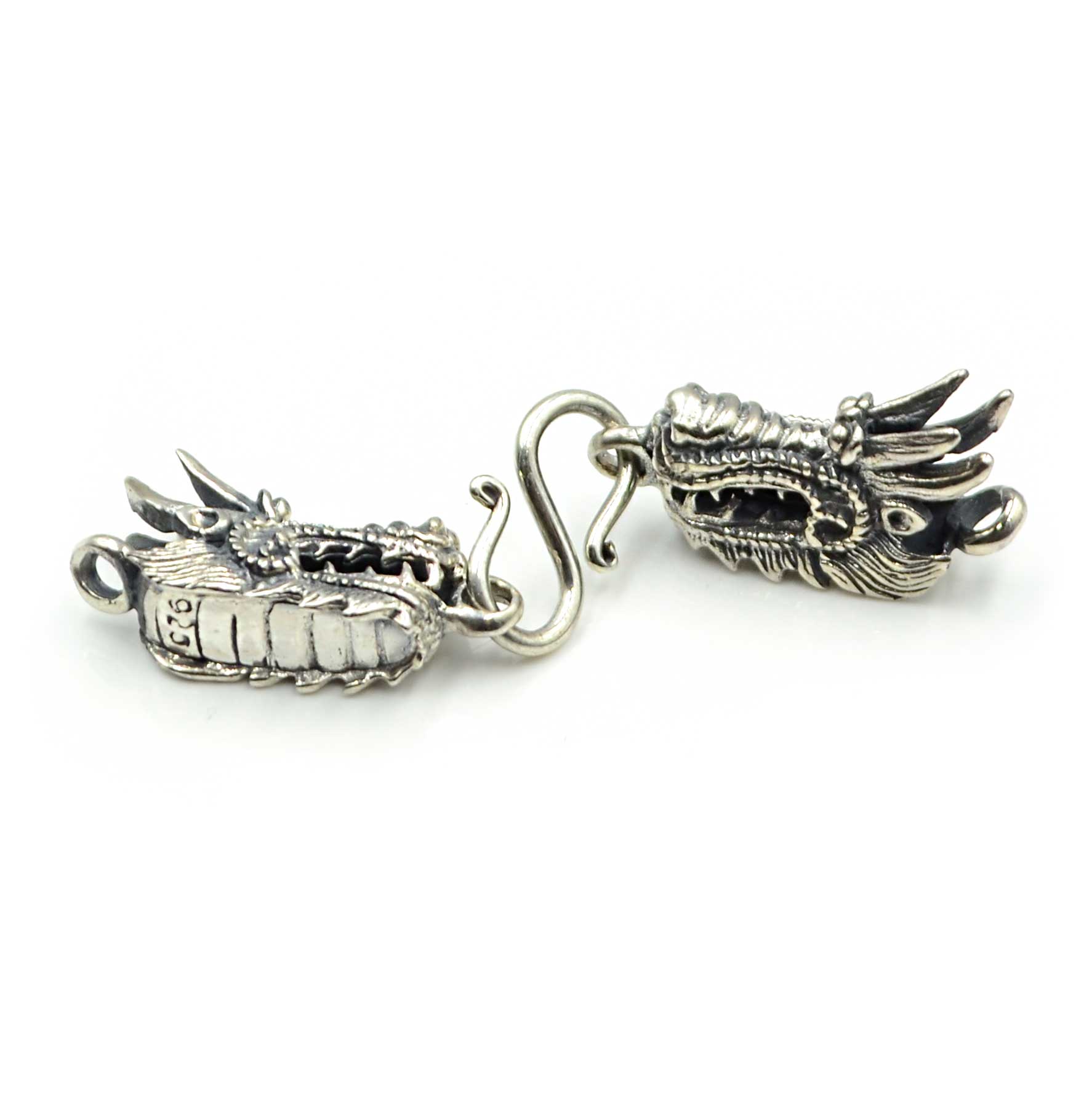 Sterling Silver Dragon Clasp - Beadshop.com
