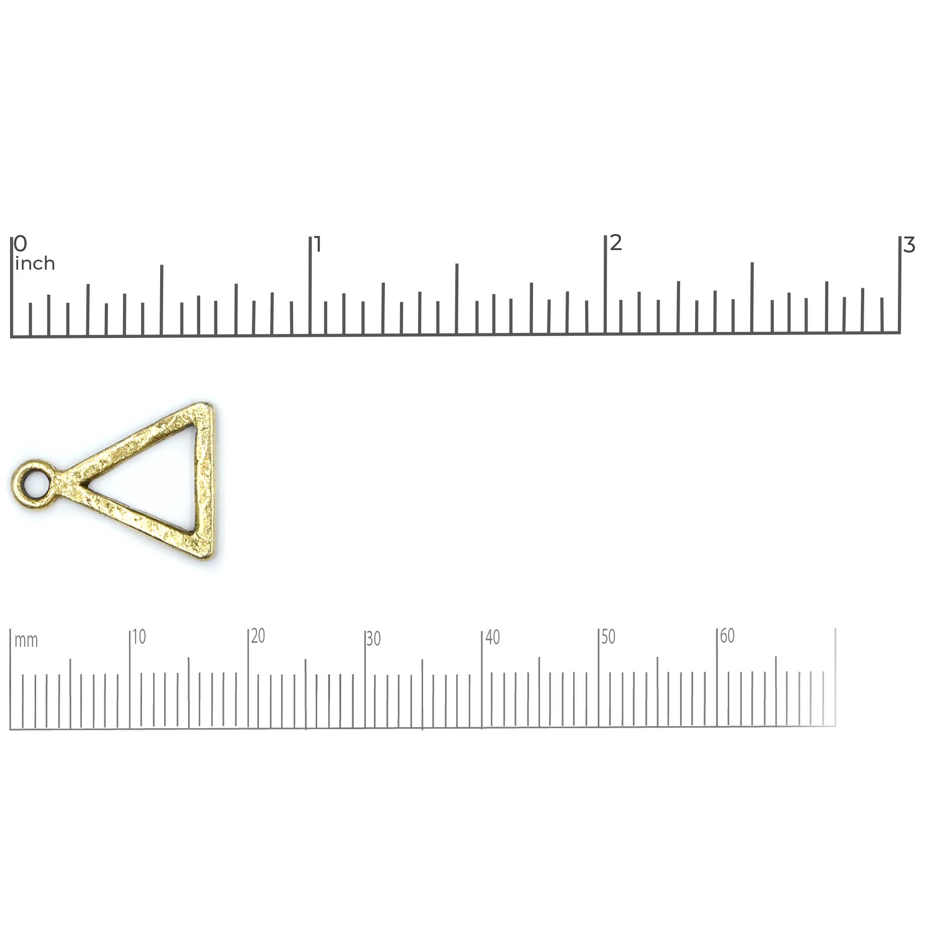 Mini Hammered Triangle- Antique Gold – Beadshop.com