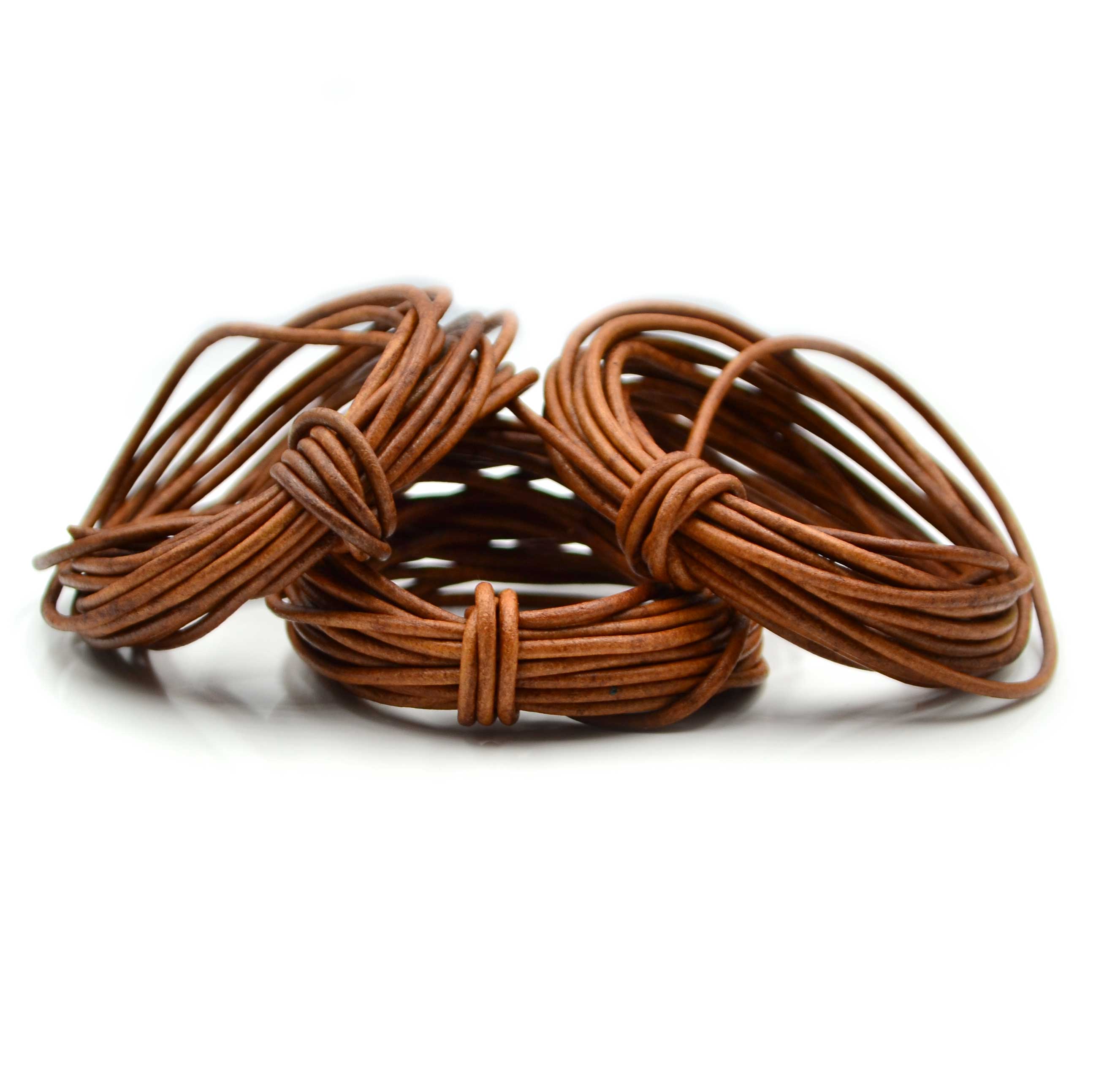 Distressed Light Brown- 2.0mm Indian Leather – Beadshop.com