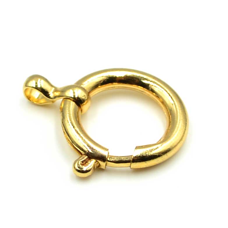 Jumbo Spring Ring Clasp- Gold – Beadshop.com