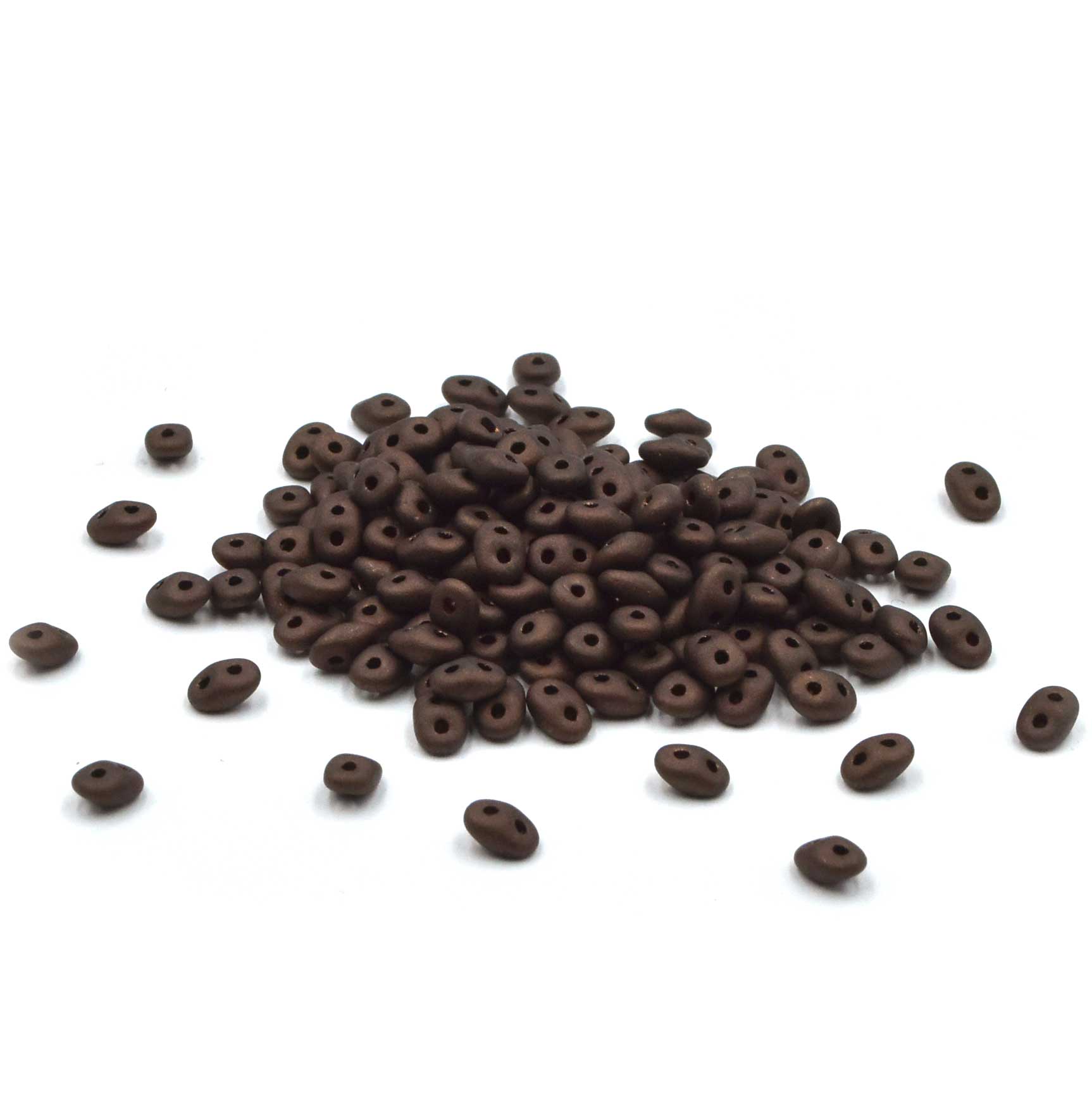 SuperDuos- Matte Jet Bronze – Beadshop.com