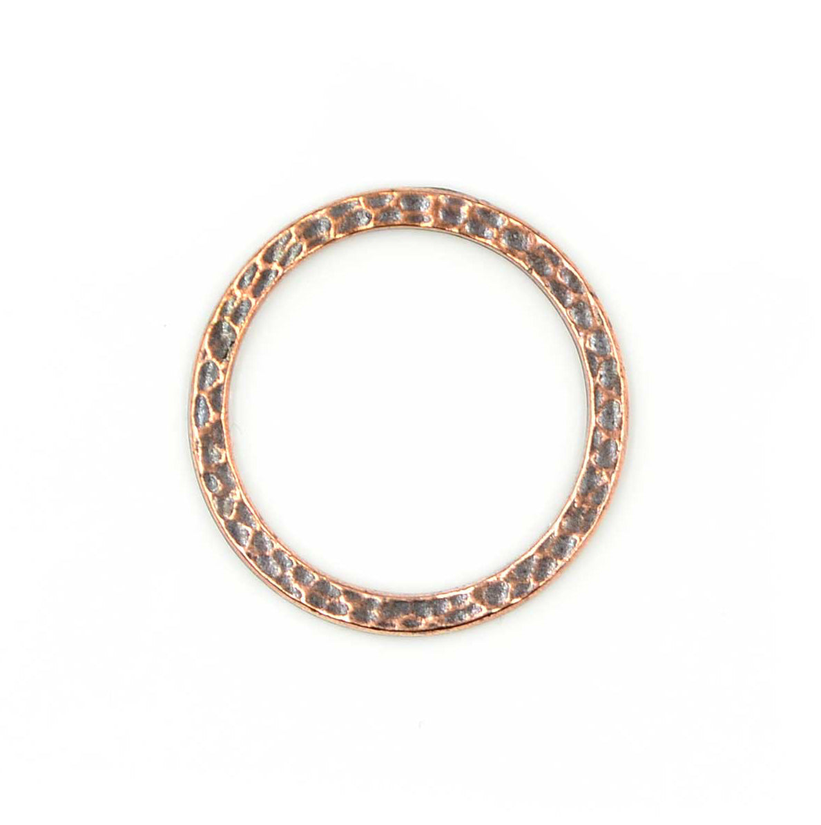 1 Inch Hammertone Ring- Antique Copper - Beadshop.com