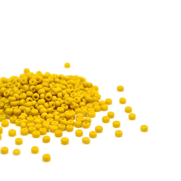 11-1233 Matte Opaque Mustard freeshipping - Beadshop.com