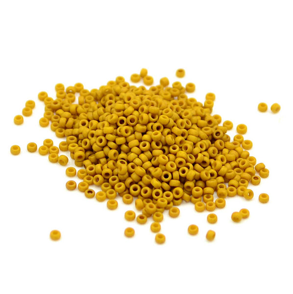 15-1233 Matte Opaque Mustard - Beadshop.com