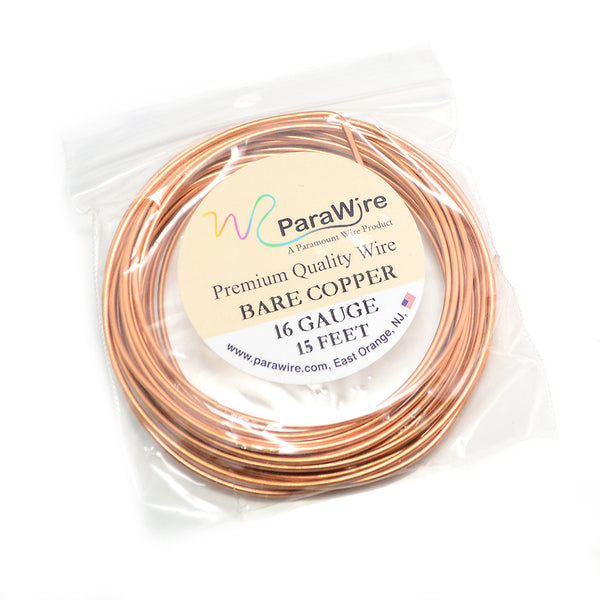 ParaWire Bare Copper- 16G – Beadshop.com