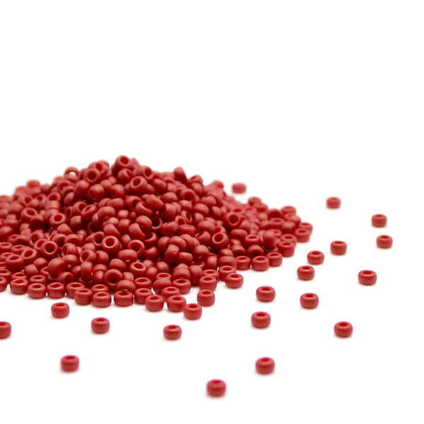 11-2040 Matte Metallic Brick Red freeshipping - Beadshop.com