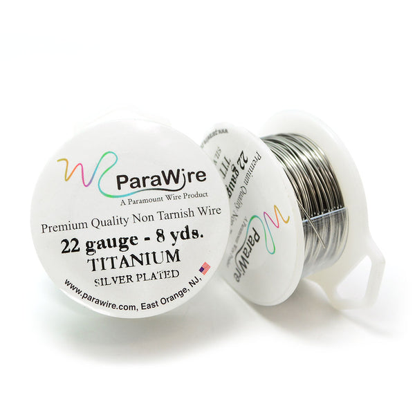 ParaWire Non-Tarnish Titanium- 22G – Beadshop.com