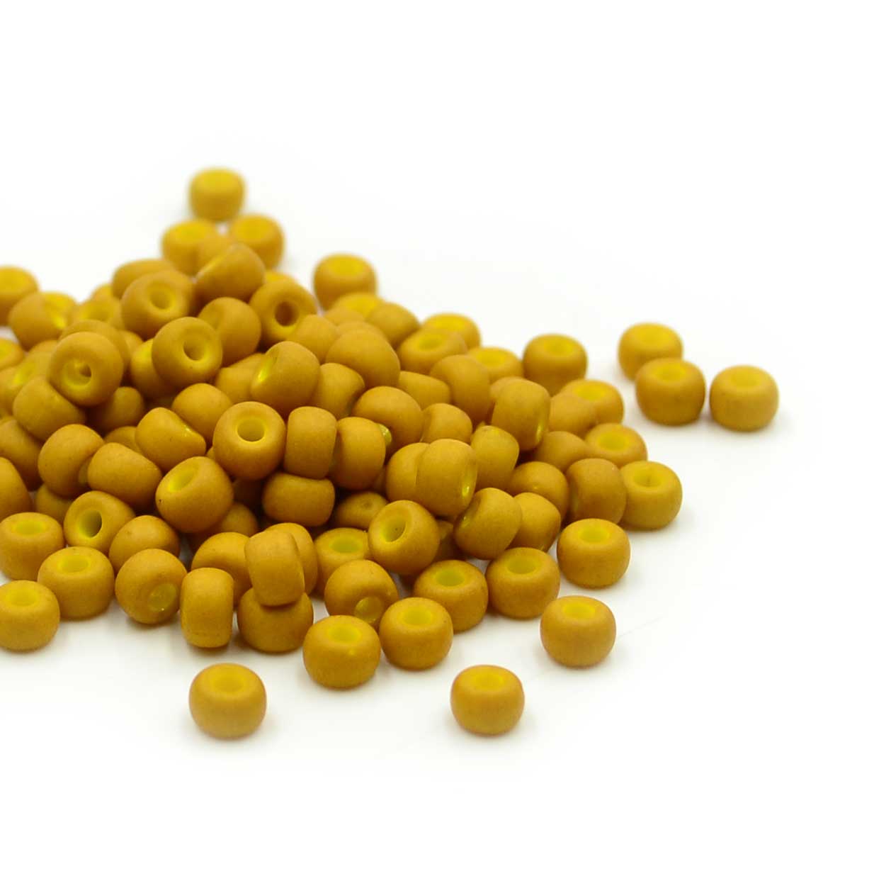 6-1233 Matte Opaque Mustard - Beadshop.com