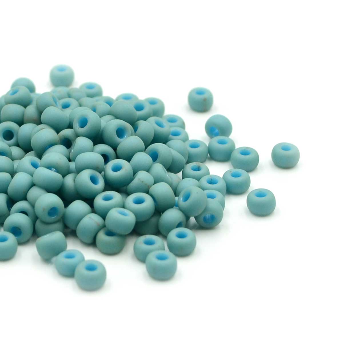 6-1251 Metallic Matte Turquoise 6/0 - Beadshop.com