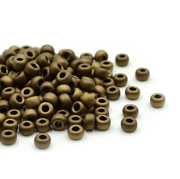 6-1255 Matte Metallic Bronze 6/0 - Beadshop.com