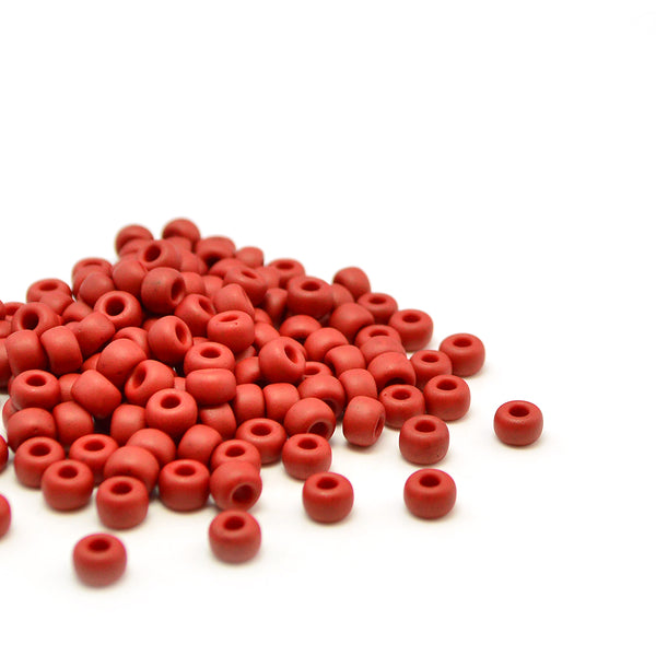 6-2040 Matte Metallic Brick Red - Beadshop.com