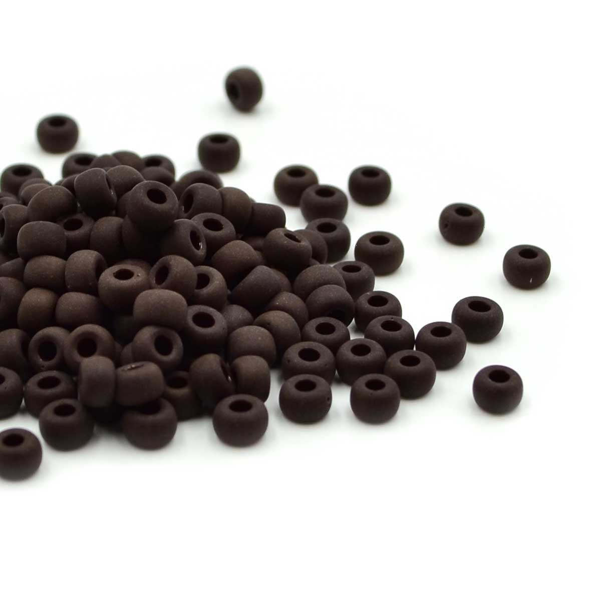 6-409F Matte Opaque Chocolate – Beadshop.com