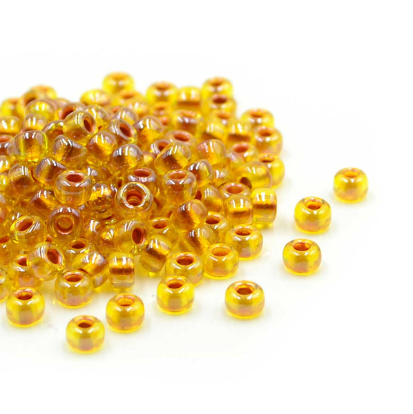 6-3802- Pearlized Light Amber - Beadshop.com