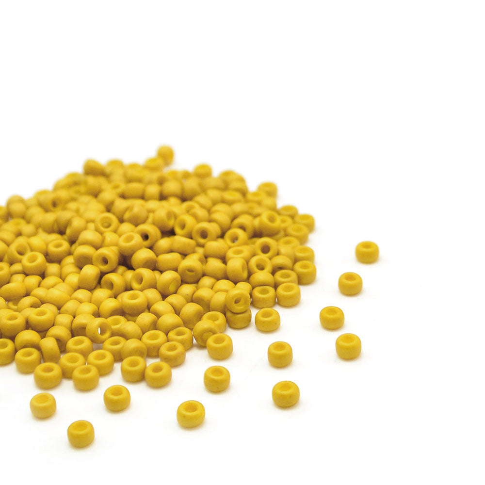 8-1233 Matte Opaque Mustard - Beadshop.com