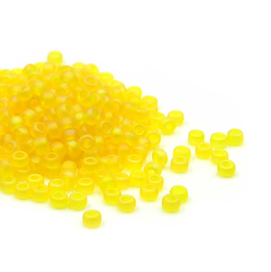 8-136FR Matte Transparent Yellow AB 8/0 – Beadshop.com