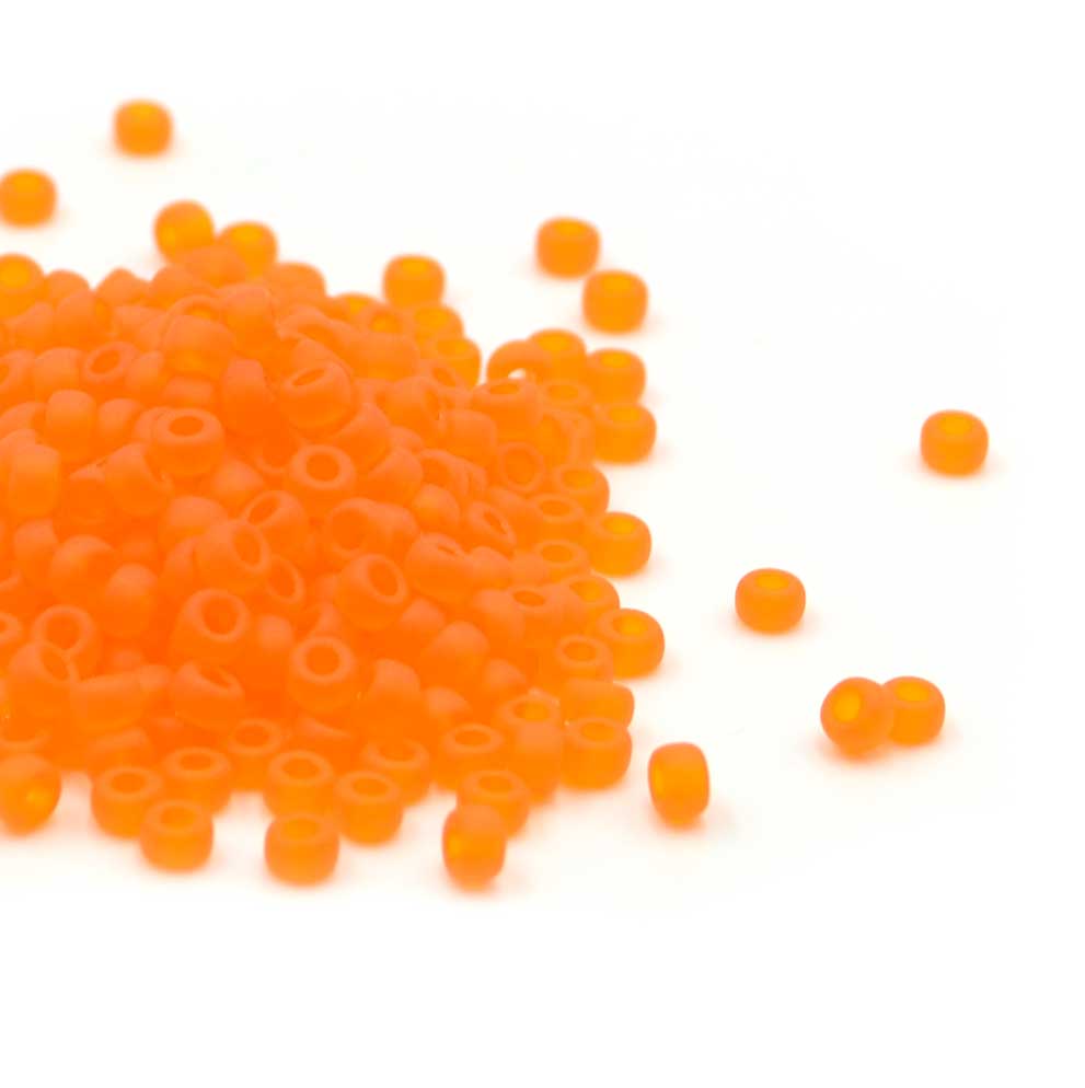 8-138F Matte Transparent Orange 8/0 – Beadshop.com