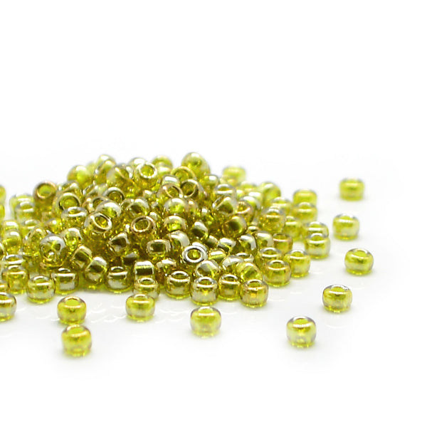 8-1889 Transparent Golden Olive Luster - Beadshop.com