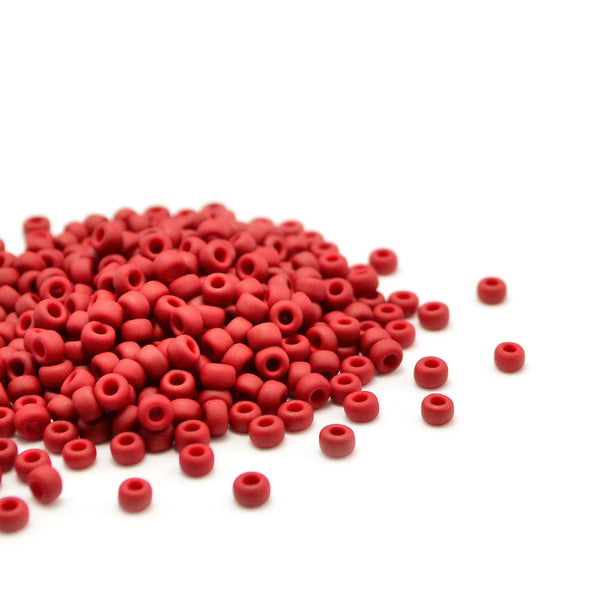 8-2040 Matte Metallic Brick Red - Beadshop.com