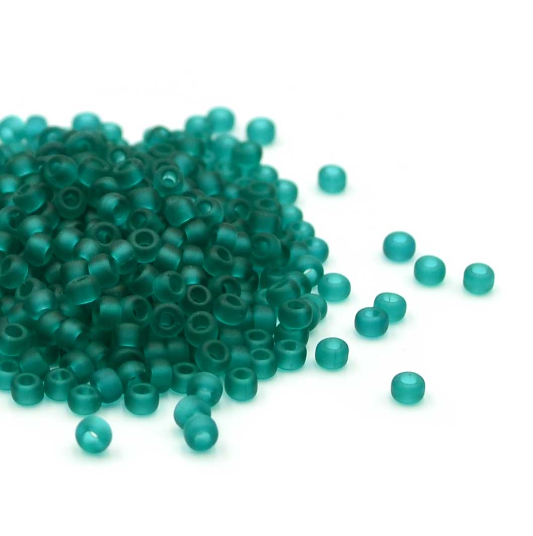 8-2405F Matte Transparent Teal 8/0 – Beadshop.com