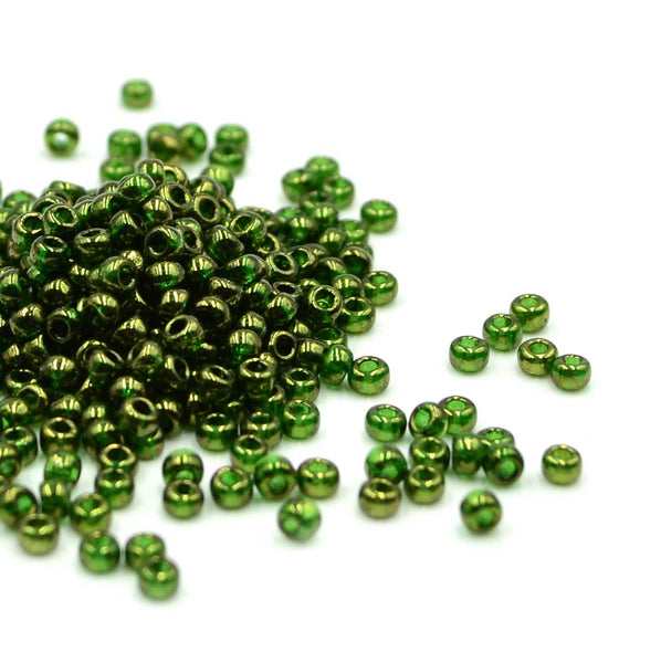 8-306 Olive Gold Luster 8/0 – Beadshop.com