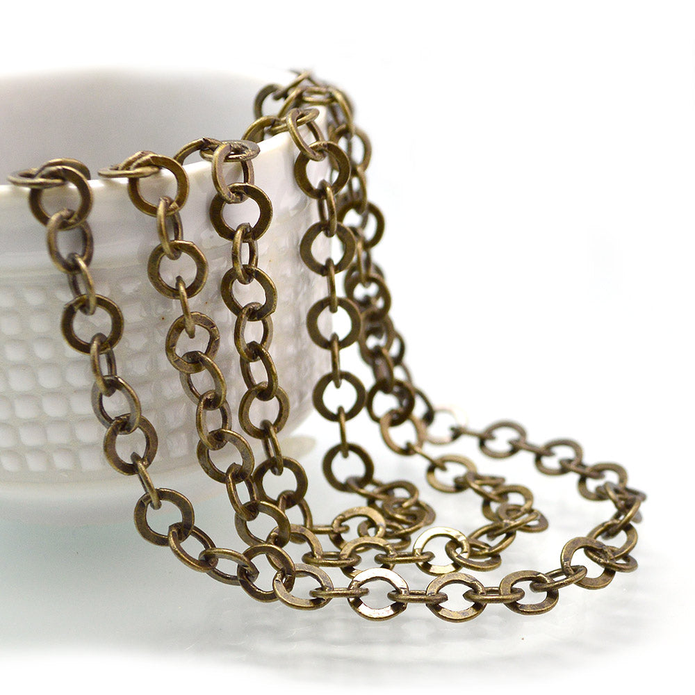 Rustico- Antique Brass Chain by the Foot - Beadshop.com