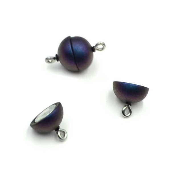 Magnetic Acrylic Clasp- Iridescent Blue - Beadshop.com