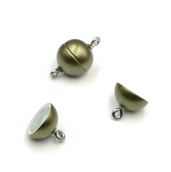Magnetic Acrylic Clasp- Olive – Beadshop.com