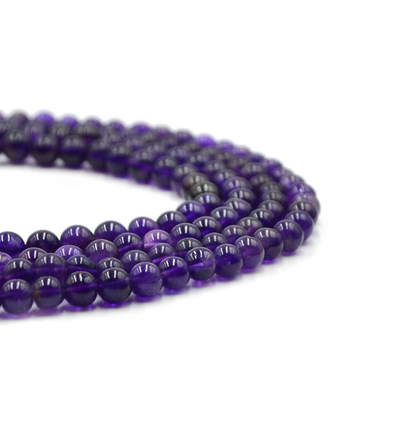 Amethyst- 6mm Rounds – Beadshop.com