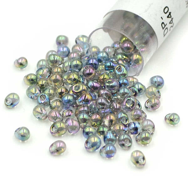 DP-2440 Transparent Grey Rainbow Luster - Beadshop.com