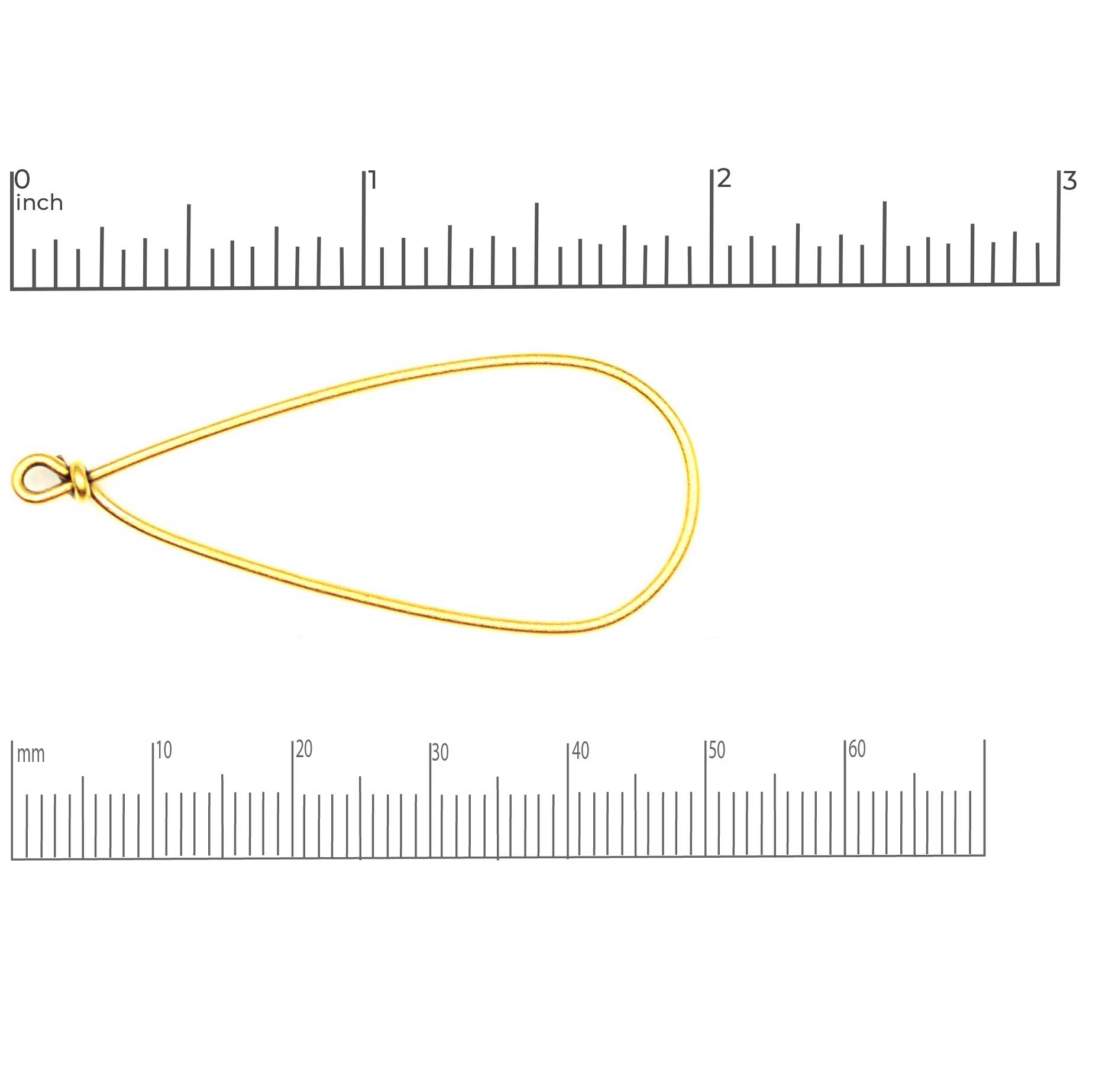 Drop Hoop- Antique Copper – Beadshop.com