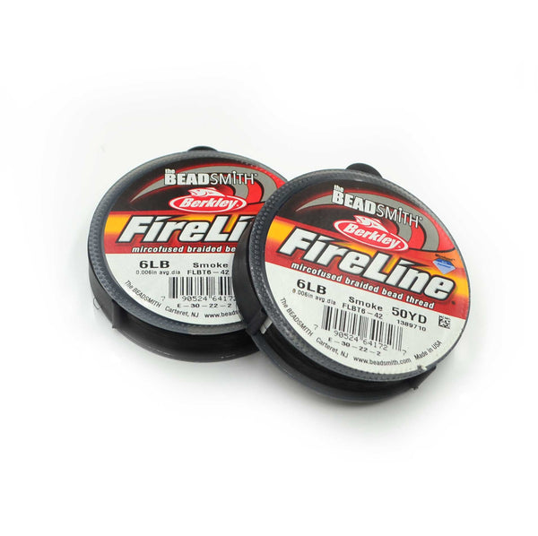 Fireline-6lb Smoke Grey, 50 Yards - Beadshop.com
