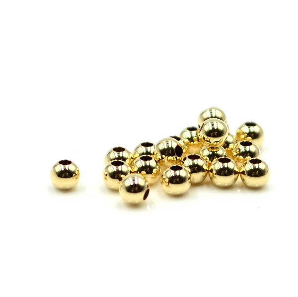 Gold Filled 3mm Rounds- Large Hole – Beadshop.com