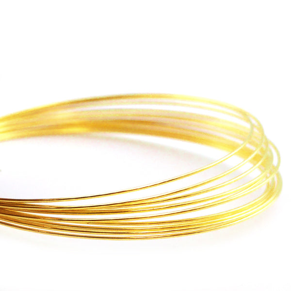 Bracelet Memory Wire- Gold - Beadshop.com