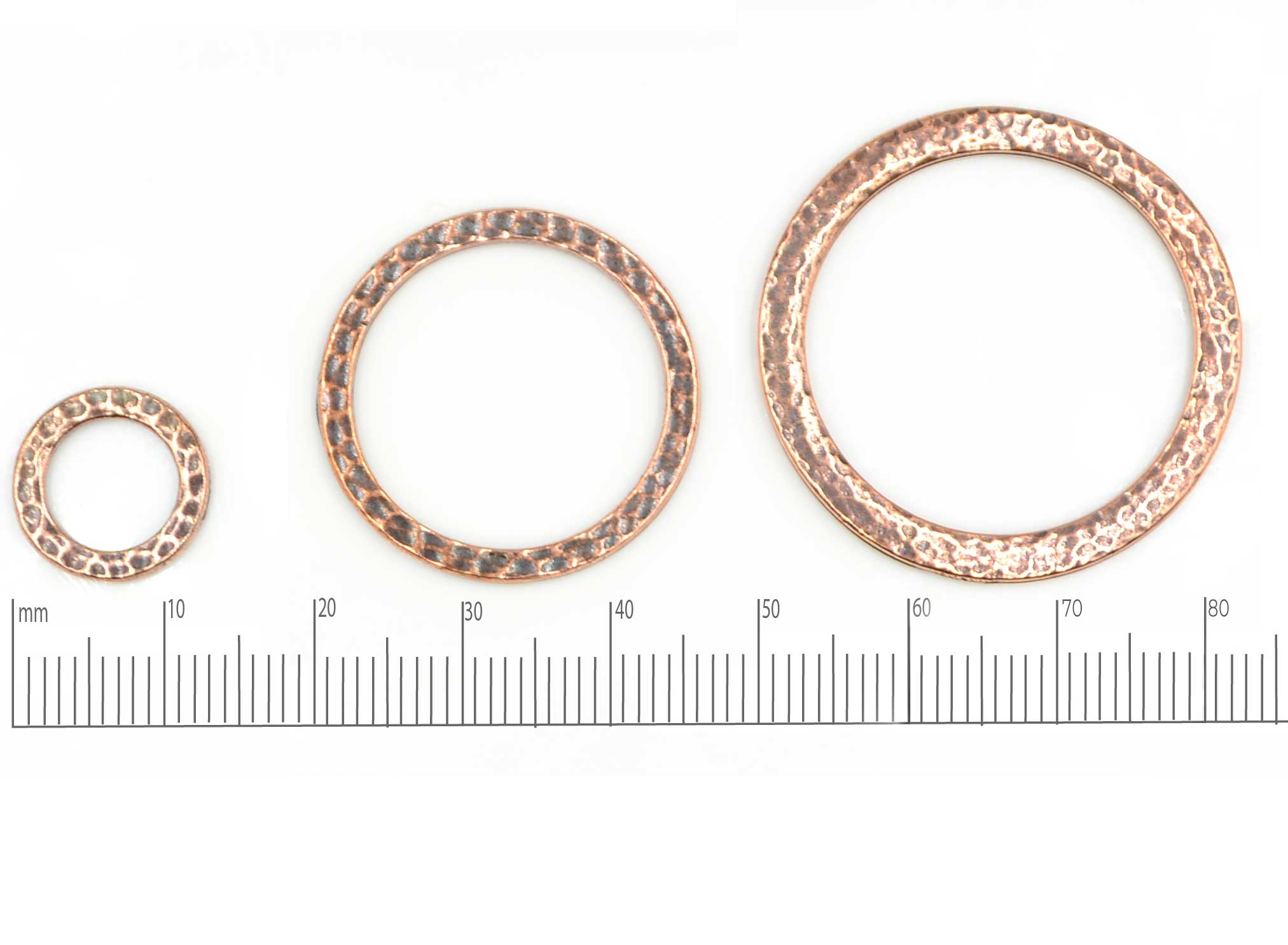 1 Inch Hammertone Ring- Antique Copper - Beadshop.com