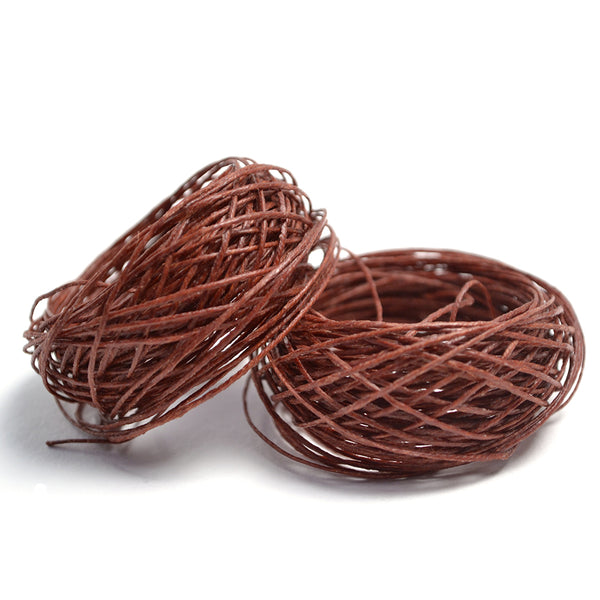 Irish Waxed Linen- Rust - Beadshop.com