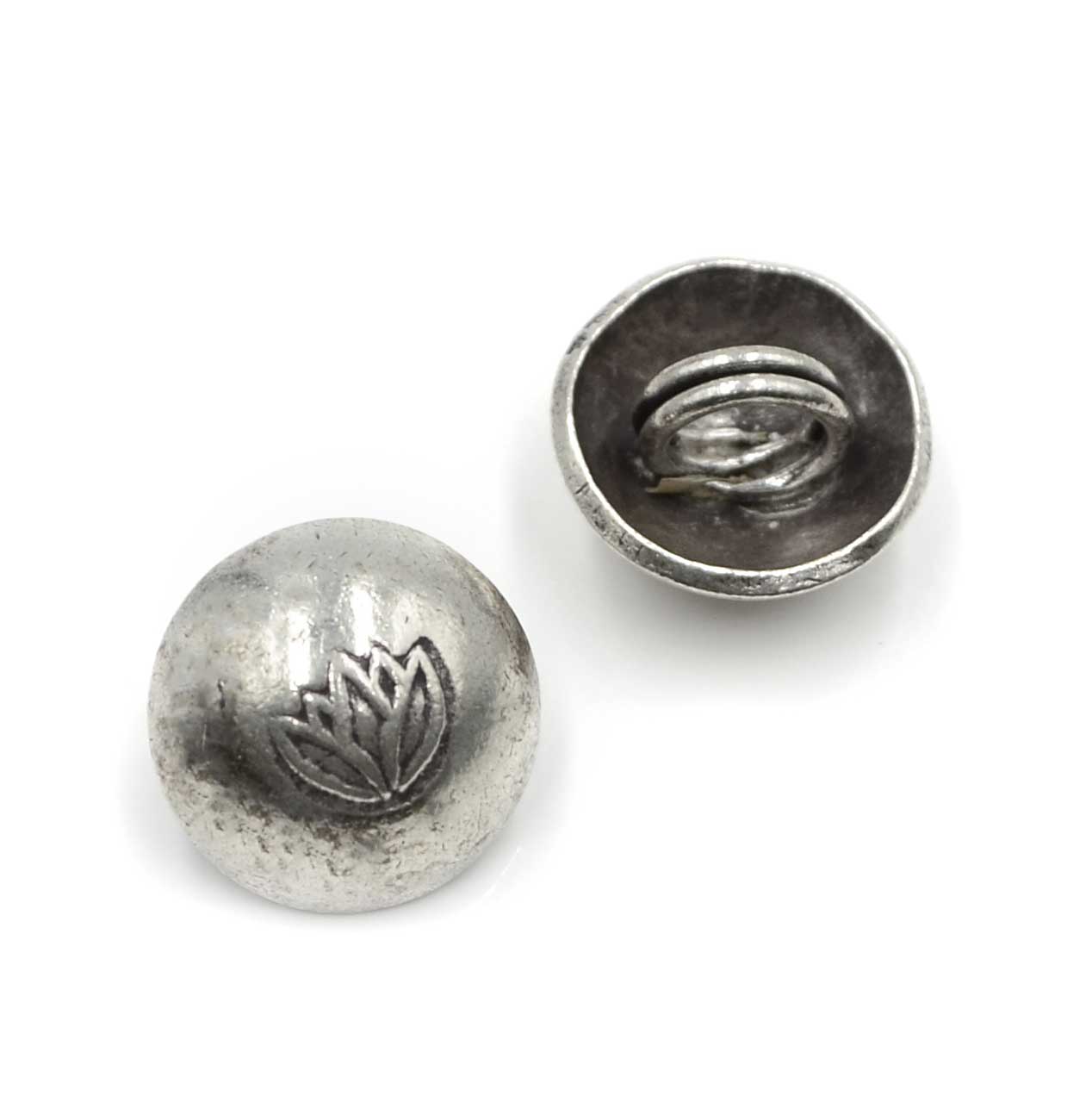 Large Water Lily Button made by the Hill Tribe of Thailand – Beadshop.com