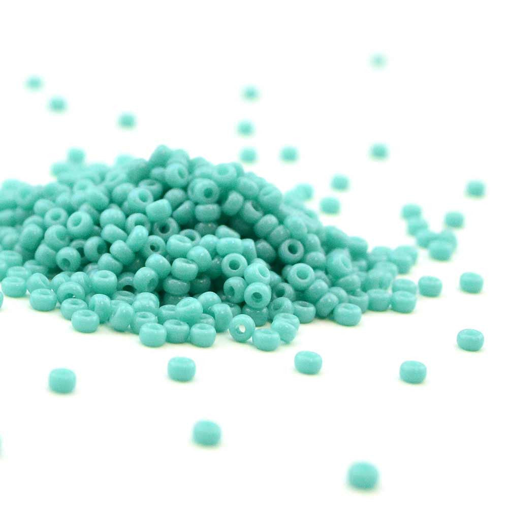 11-412- Opaque Turquoise Green - Beadshop.com