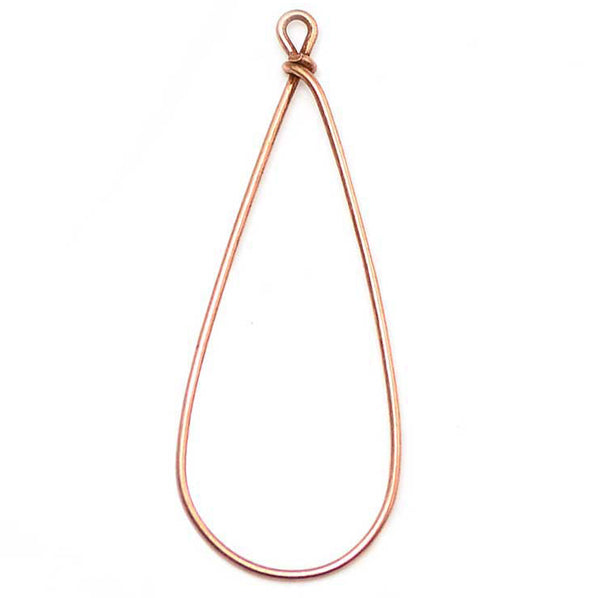 Drop Hoop- Antique Copper – Beadshop.com
